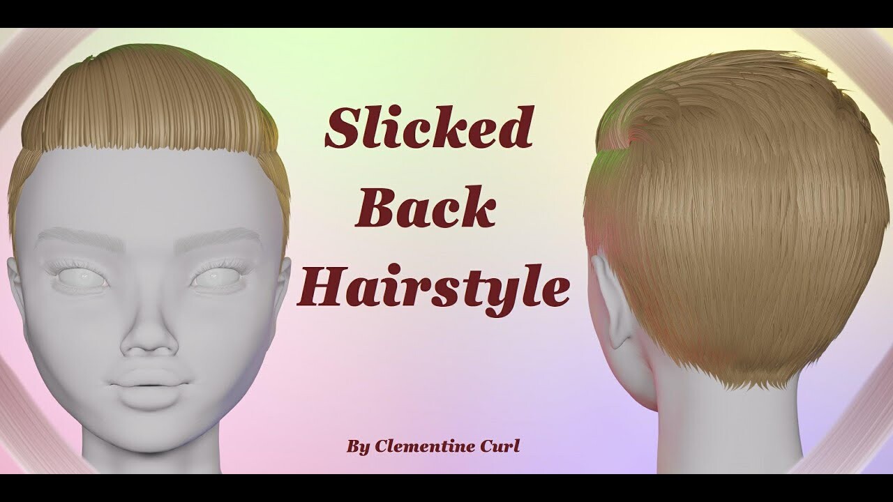 ArtStation - Slicked back hairstyle 360 video