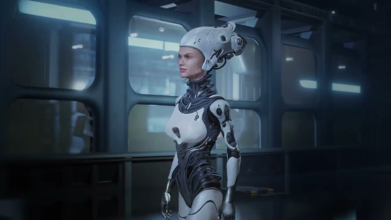 ArtStation - Android Girl Concept 3D Animation