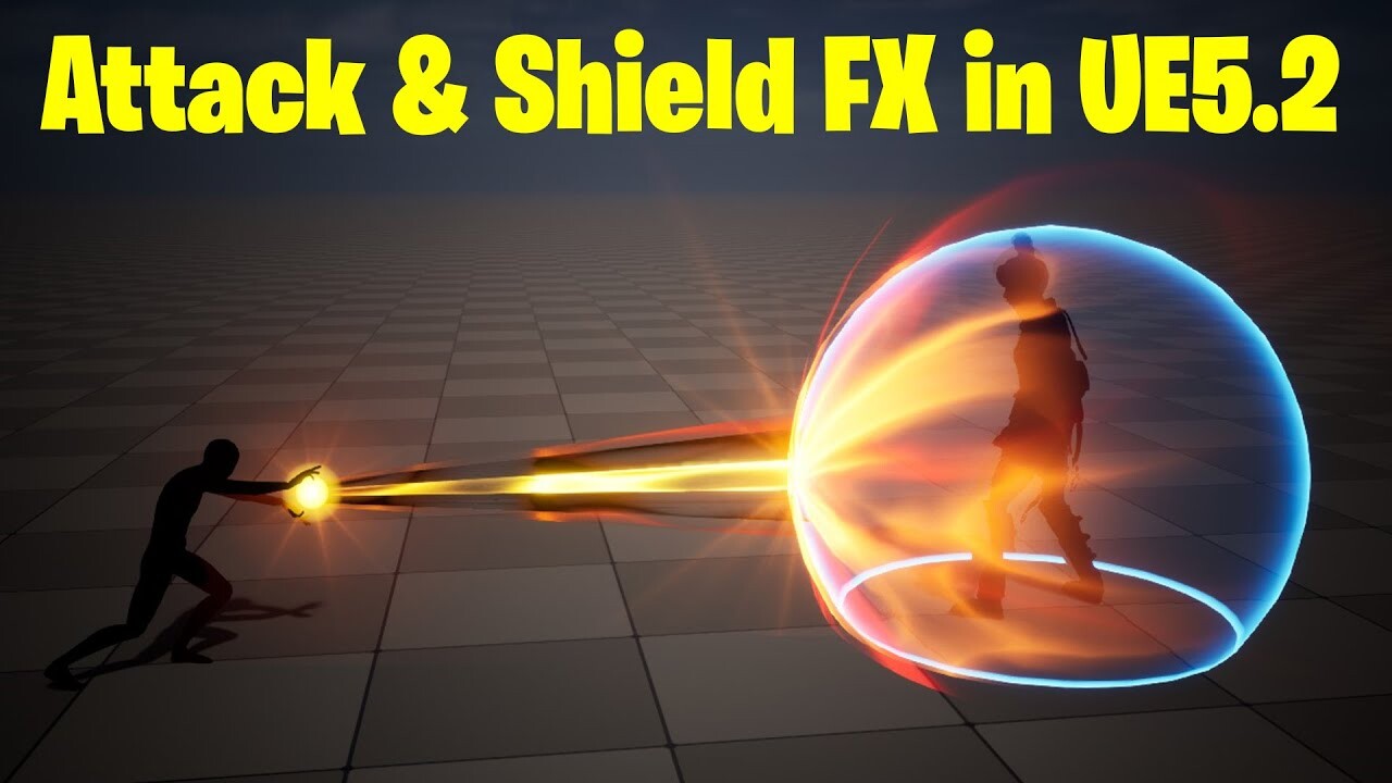 ArtStation - Attack & Shield FX in UE5.2 Niagara Tutorial | Download Files