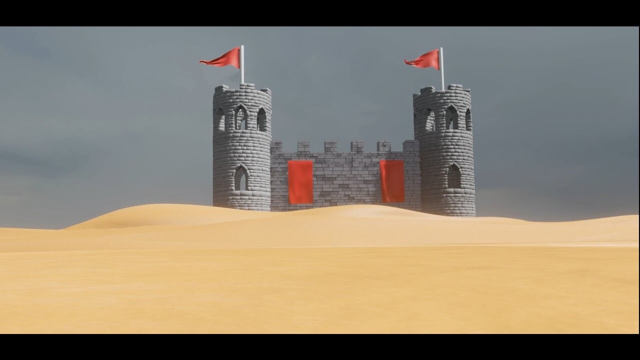 ArtStation - Castle Flags, Banners and Soft bodies (Logan Wiley)