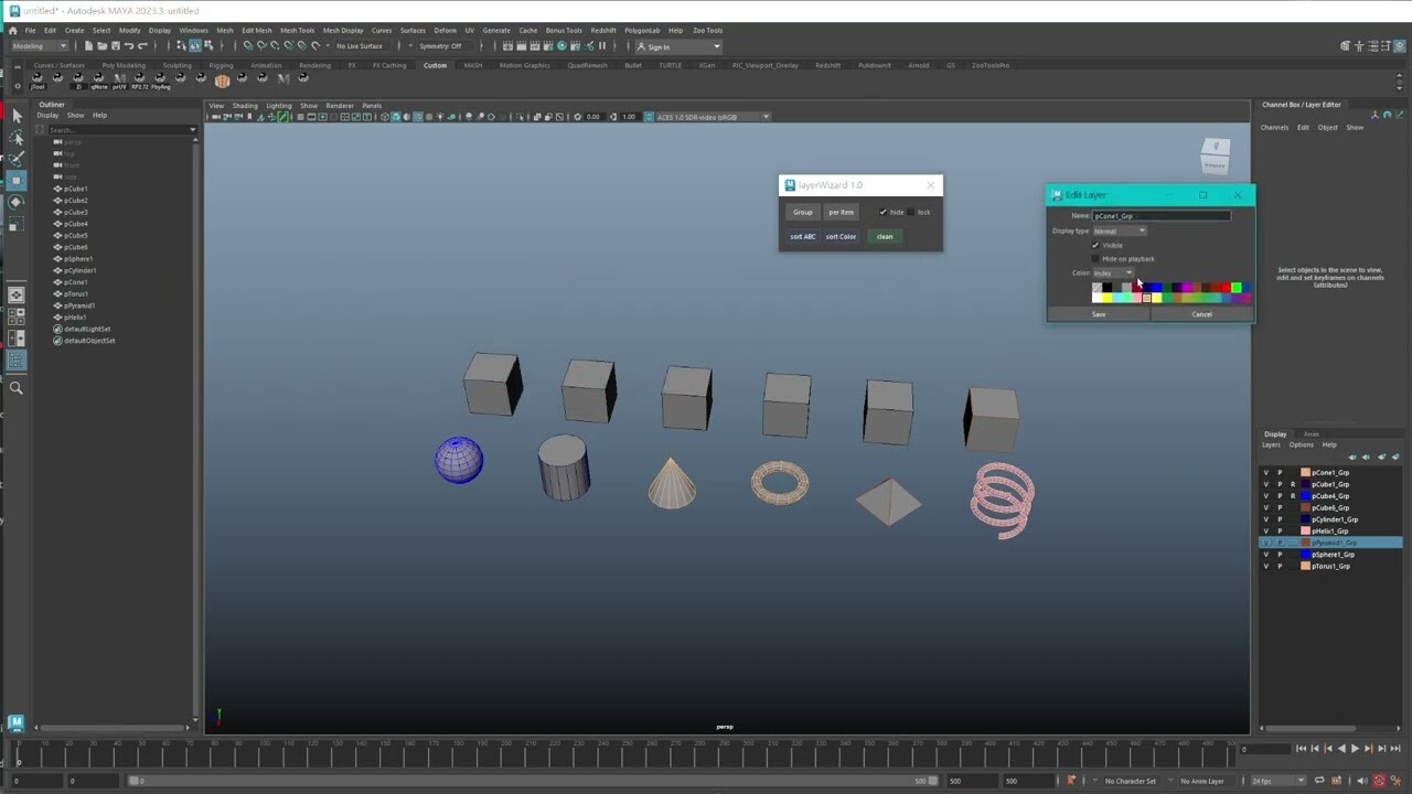 ArtStation - Maya Poly Tool R&D - layerWizard