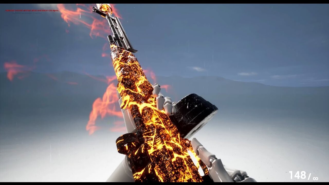 ArtStation - Magma Fury: Luminous Fire Elemental Gun Showcase