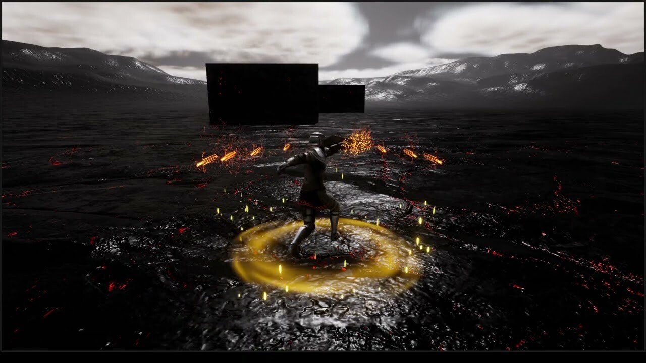 ArtStation - Sword Barrage VFX