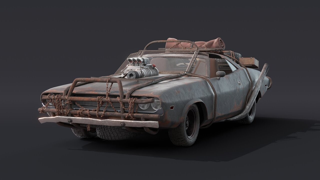 ArtStation - Post-apocalyptic car
