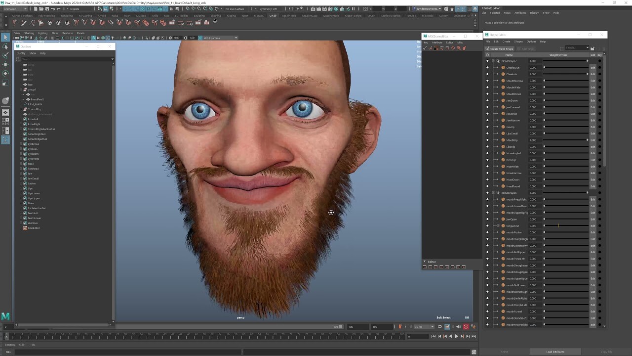 ArtStation - Extra interchangeable facial assets workflow