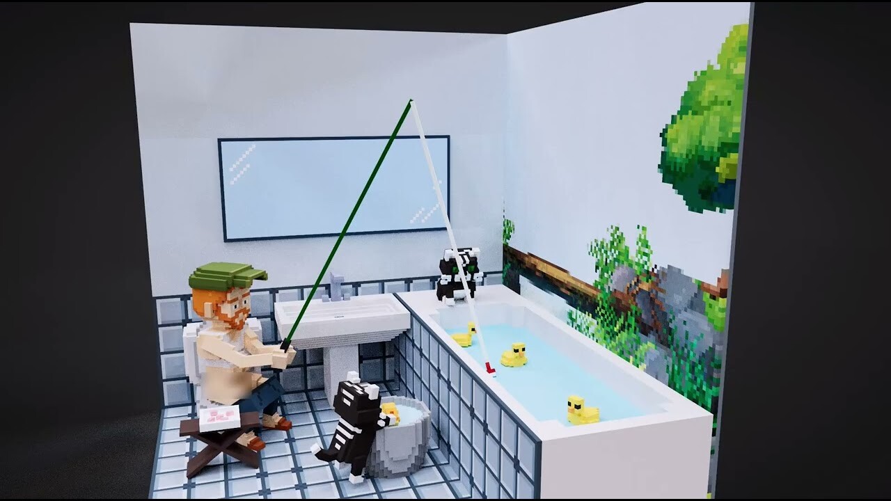ArtStation - Virtual Fishing Room