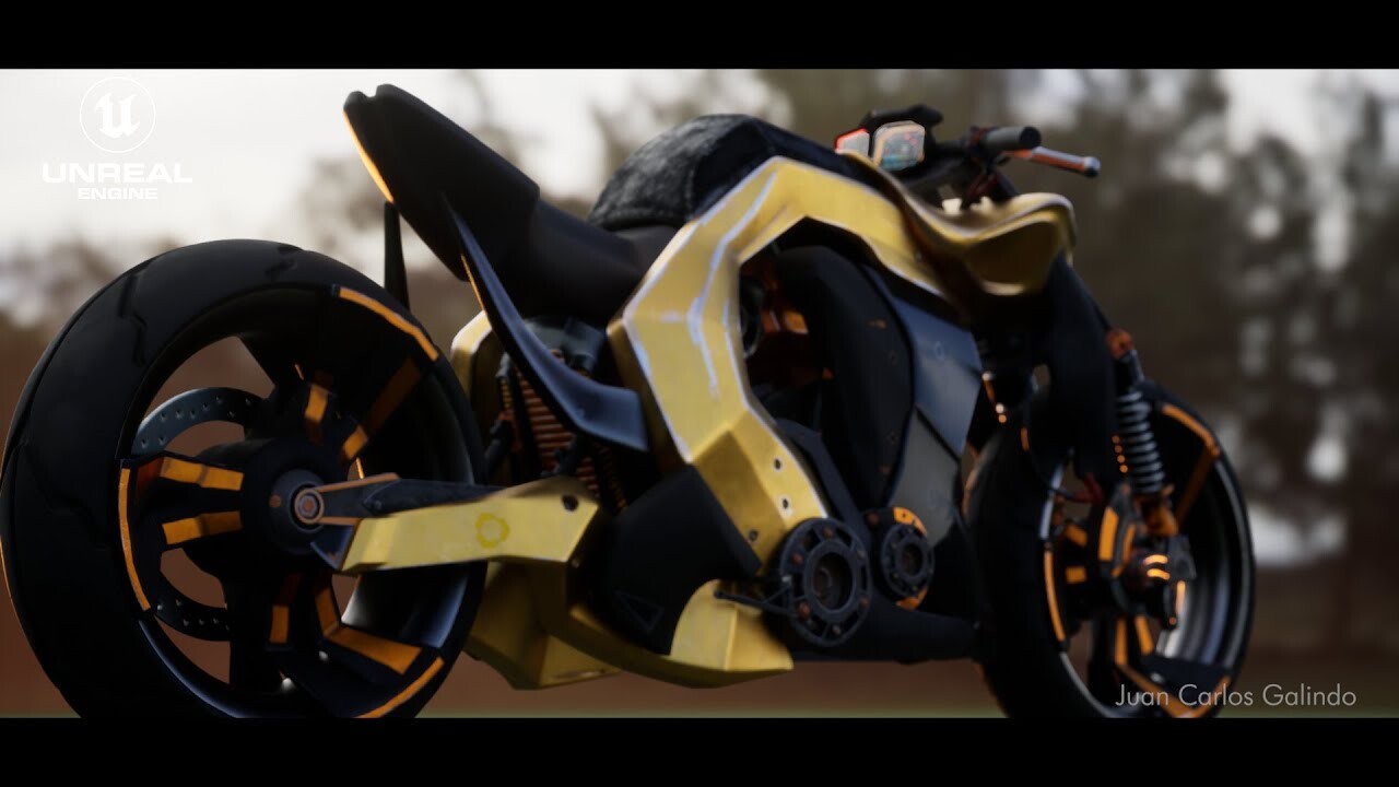 ArtStation - Unreal Engine Futuristic Bike