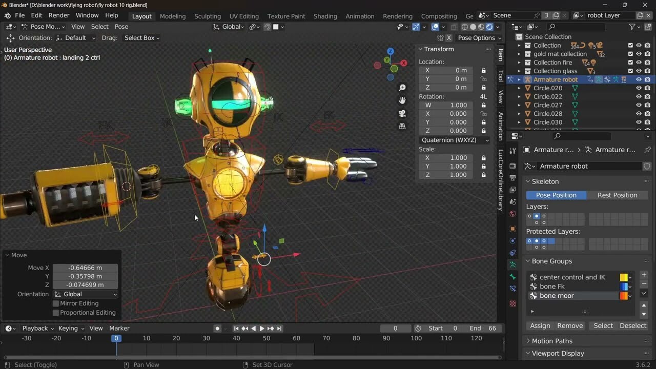 ArtStation - Flying robot Works in Progress
