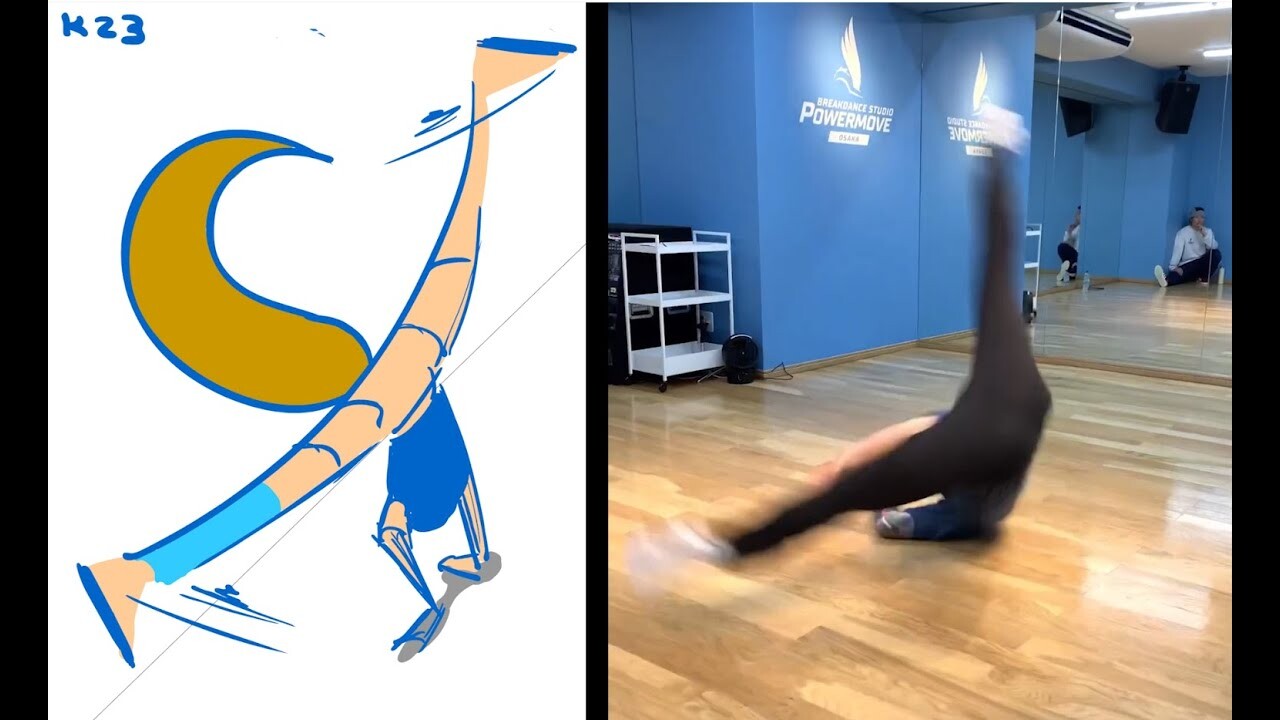 ArtStation - Breakdance Animation Pencil Test