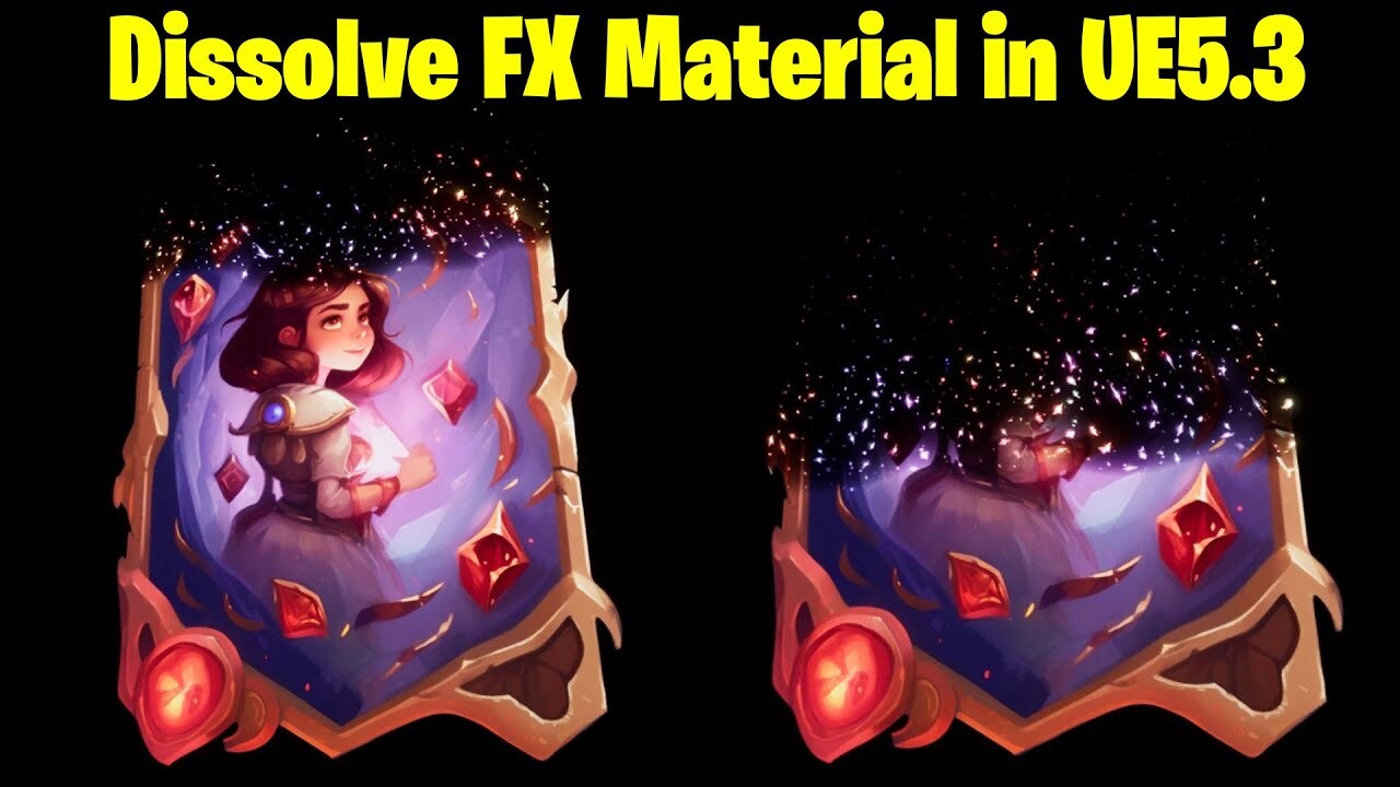 ArtStation - Particles Dissolve Material in UE5.3 Tutorial | Download Files