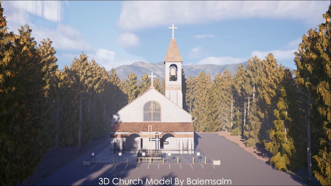 ArtStation - 3D Church Model Animation by Balemsalm