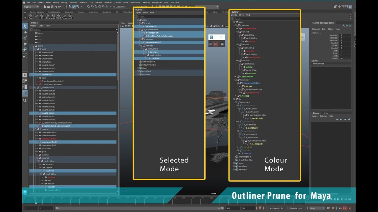 ArtStation - Outliner Prune for Maya