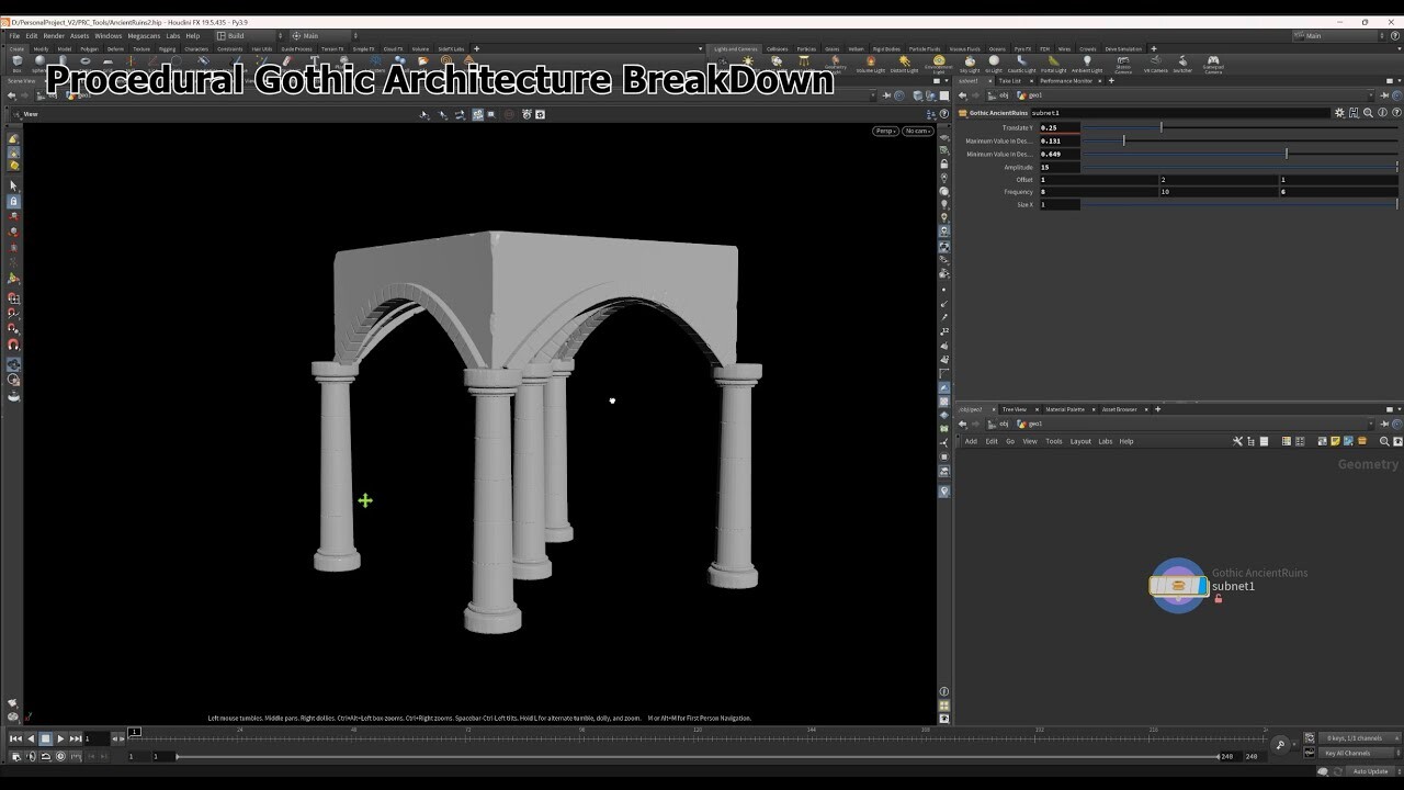 ArtStation - Procedural Gothic Architecture Break Down in Houdini