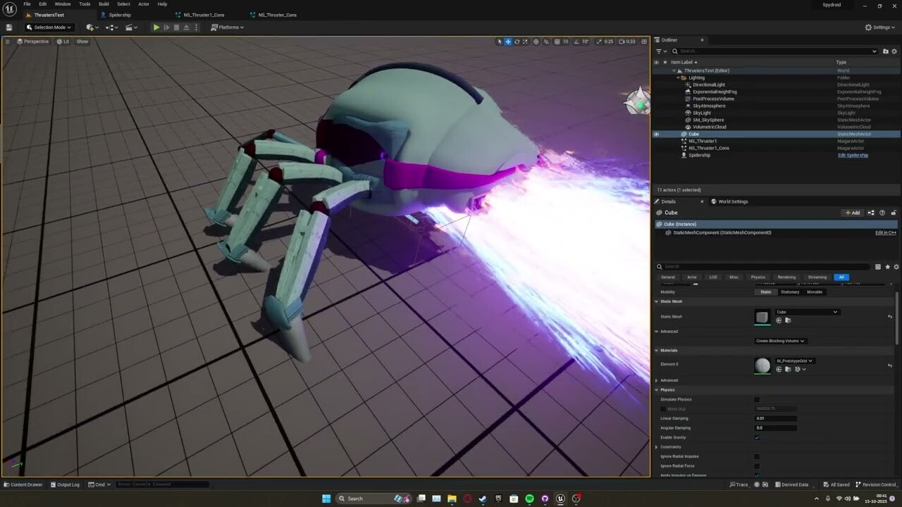 ArtStation - Ship Thrusters with Heat Distortion