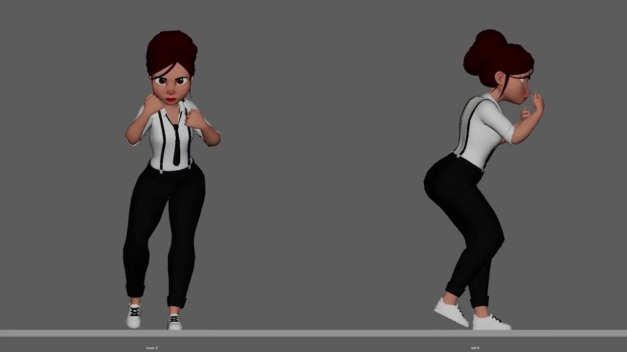 ArtStation - Fighting Walk Cycle