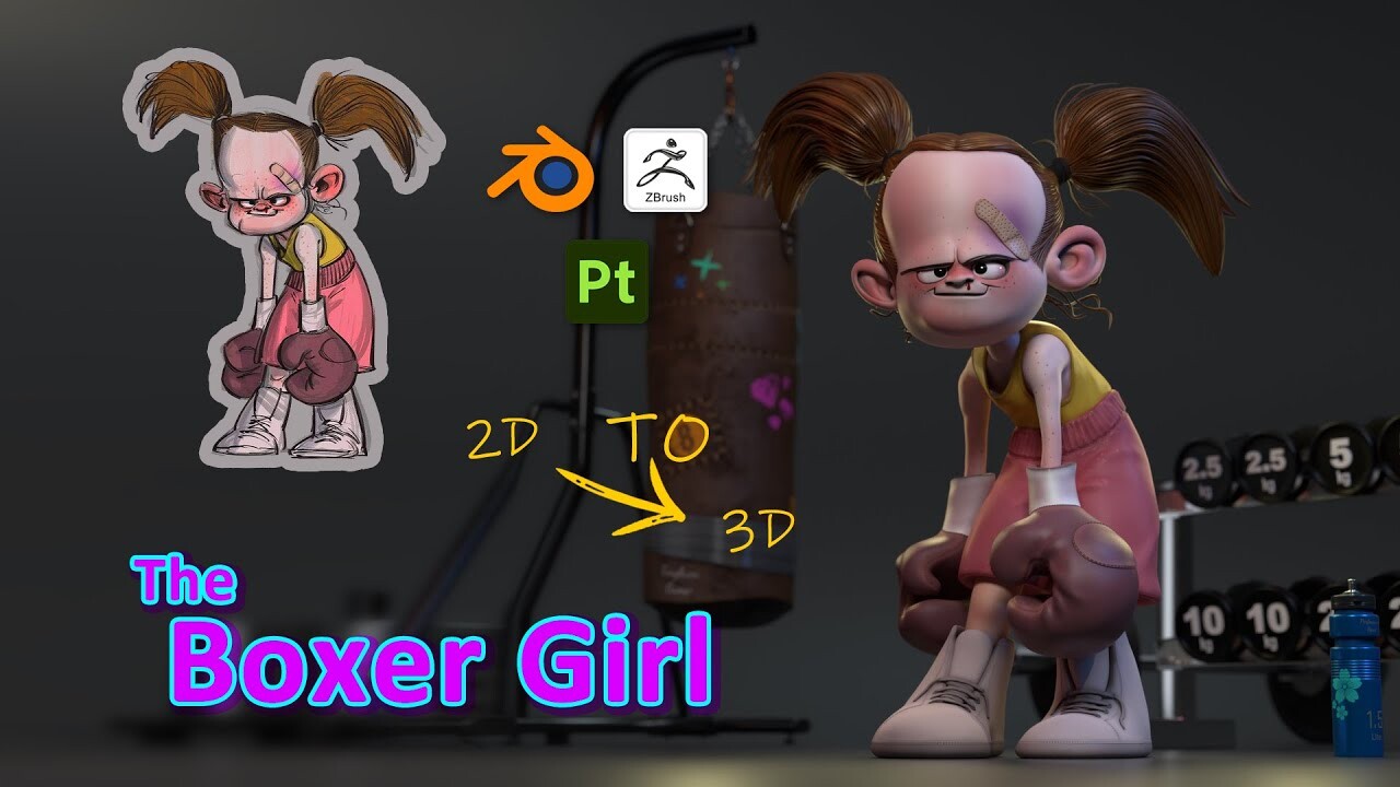 ArtStation - The Boxer Girl