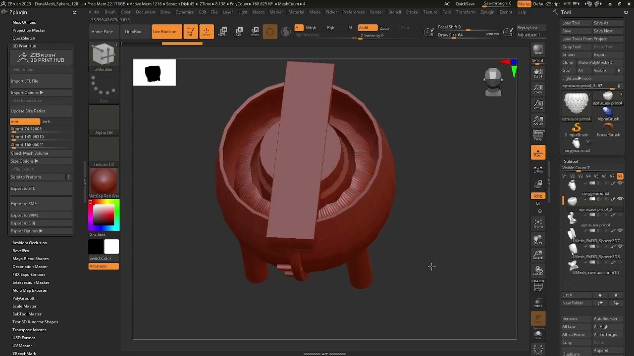 ArtStation - formwork for pouring silicone Complicated double mold for ...