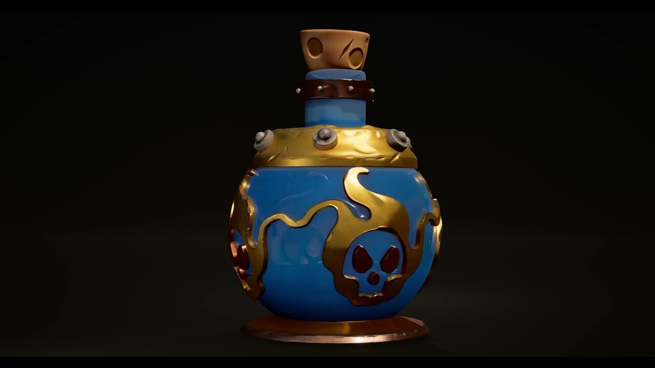 ArtStation - Stylized Magic Potion Bottle