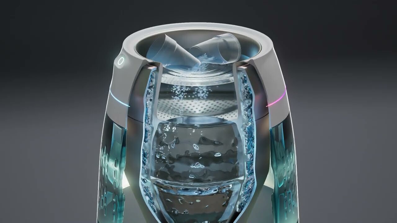 ArtStation - Concept of bioplastic dissolver 3D Product animation