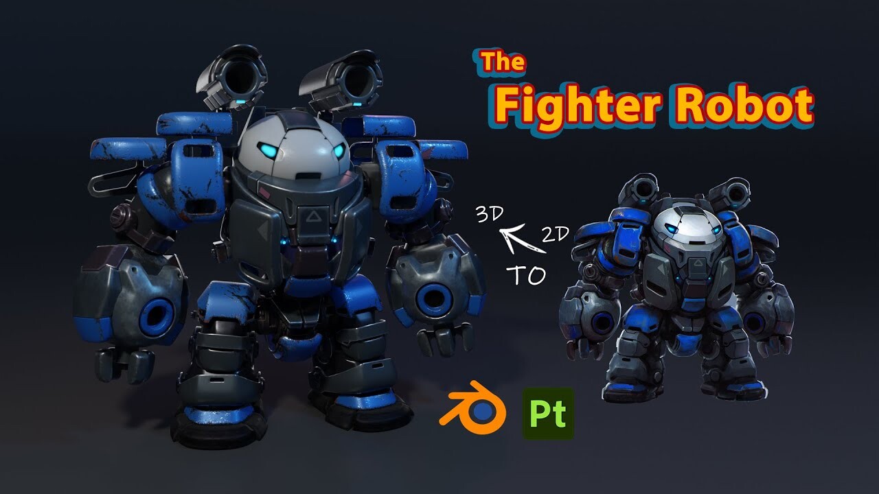 ArtStation - The Fighter Robot