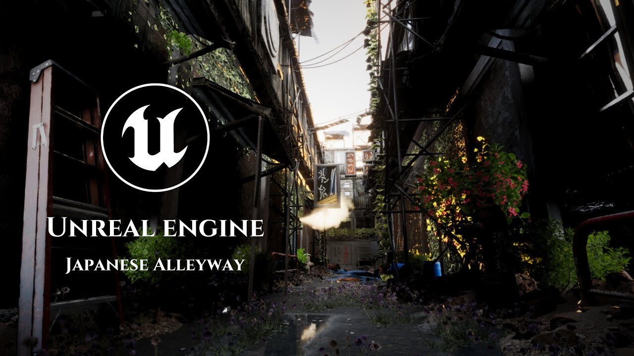 ArtStation - Japanese Alleyway II unreal engine 5 II