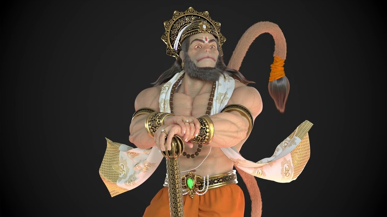 ArtStation - HANUMAN 3D CHARACTER MODELING