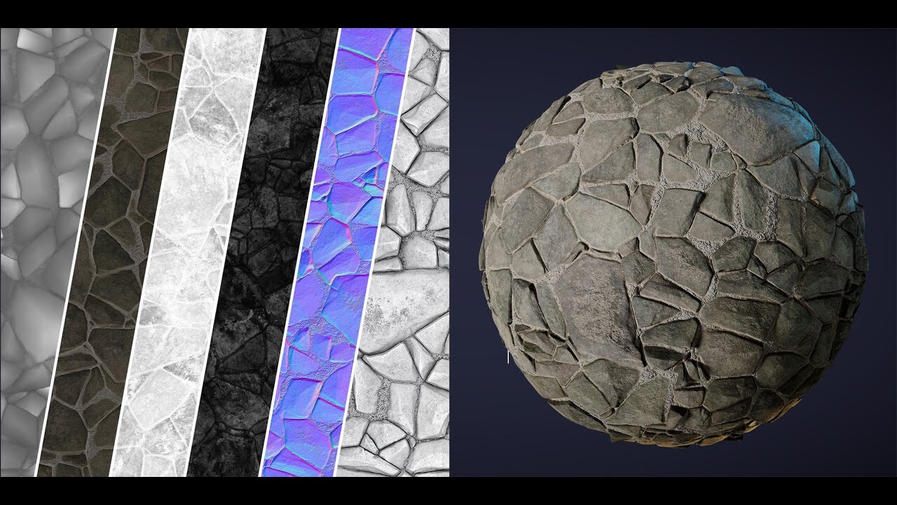 ArtStation - Stone Field 06 | PBR | 4K | Tileable | +SBSAR