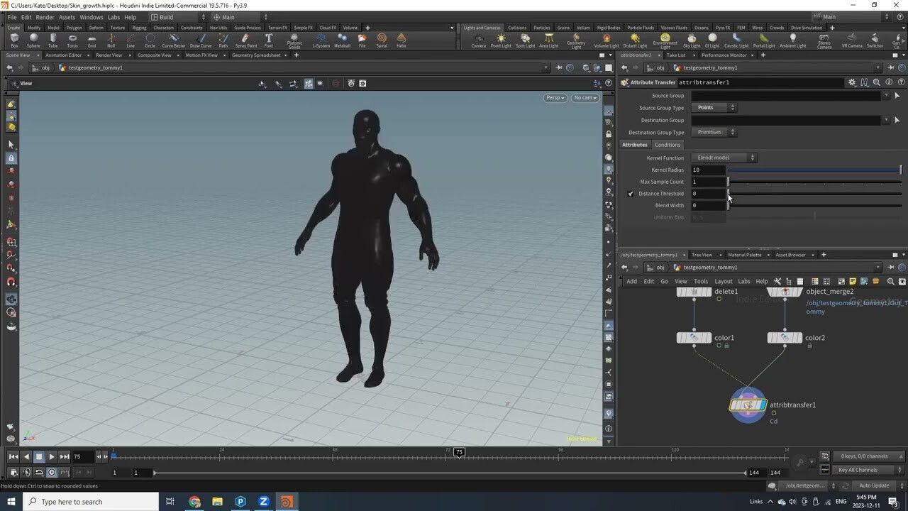 ArtStation - Raised By Wolves Skin Growth || Houdini Tutorial