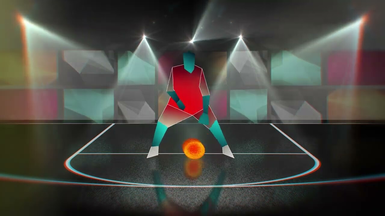 ArtStation - Basketball player dribbling