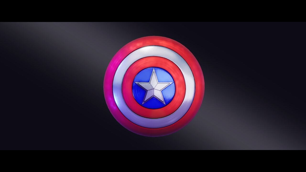 ArtStation - Captain America shield modeling