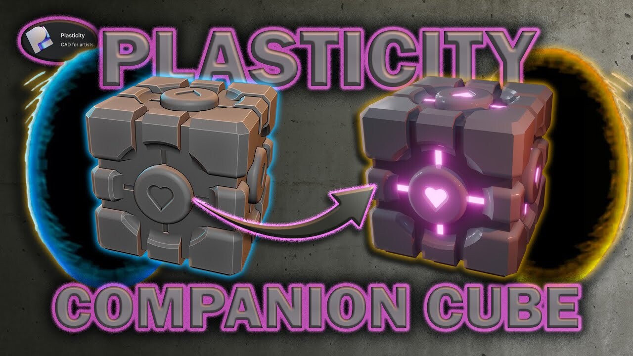 ArtStation - Companion Cube - Plasticity Tutorial