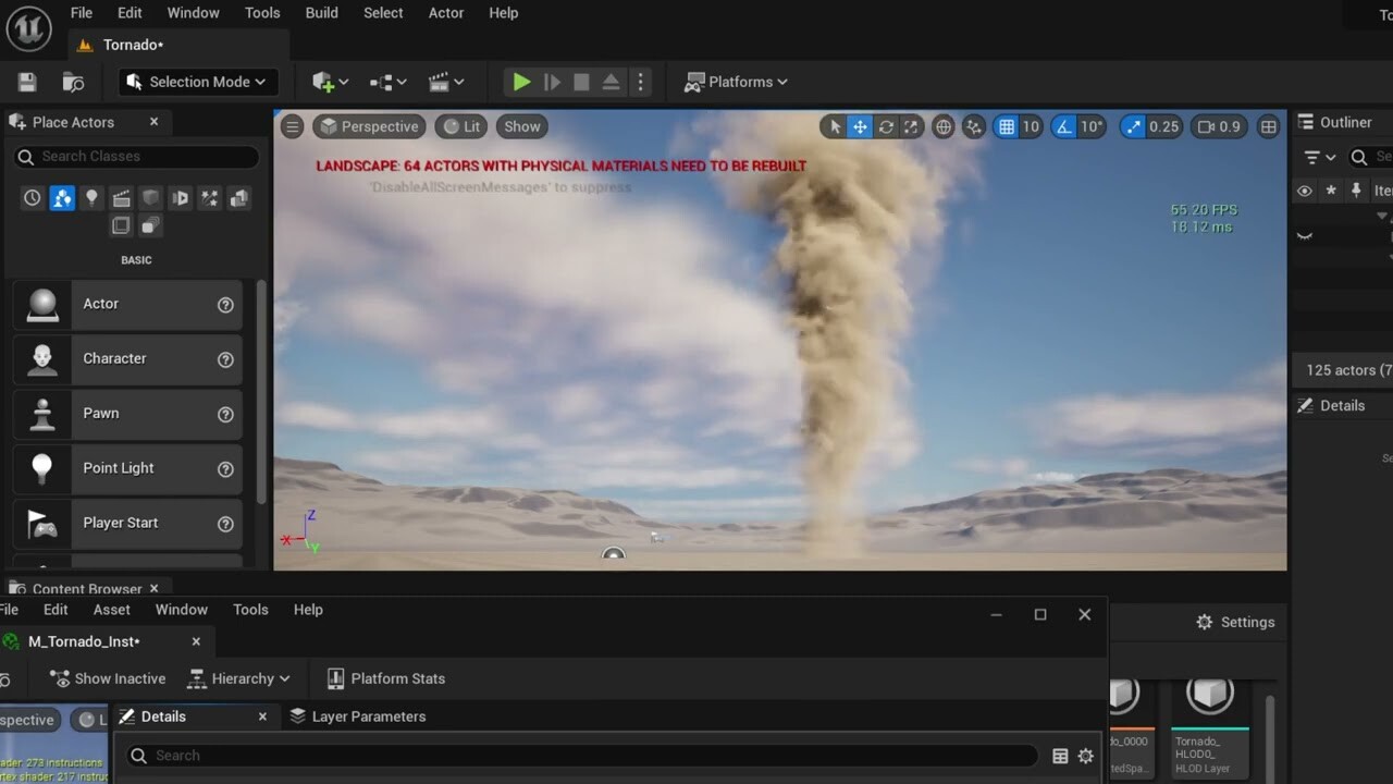 ArtStation - Tornado Simulation using Niagra (UE5)