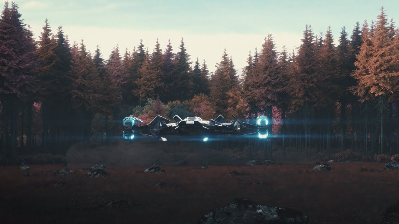 ArtStation - Arrival at the Alien World | Houdini, Blender, Nuke