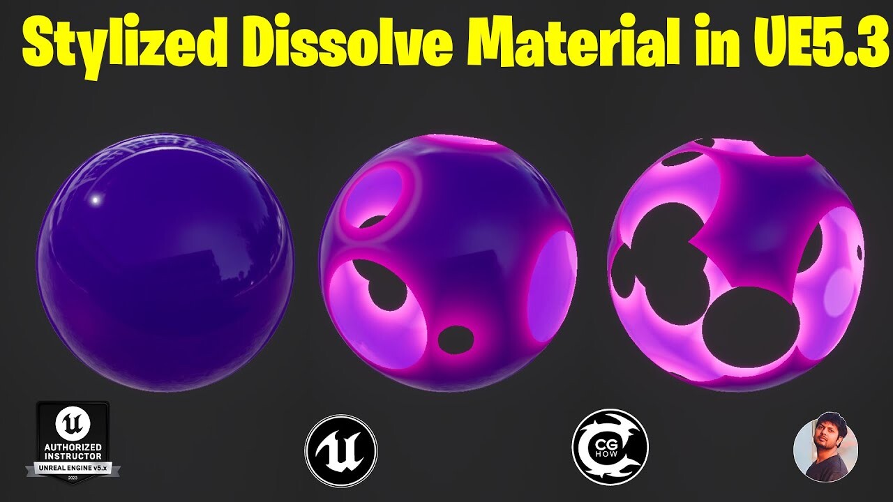 ArtStation - Stylized Dissolve Material in UE5.3 Tutorial | Download Files