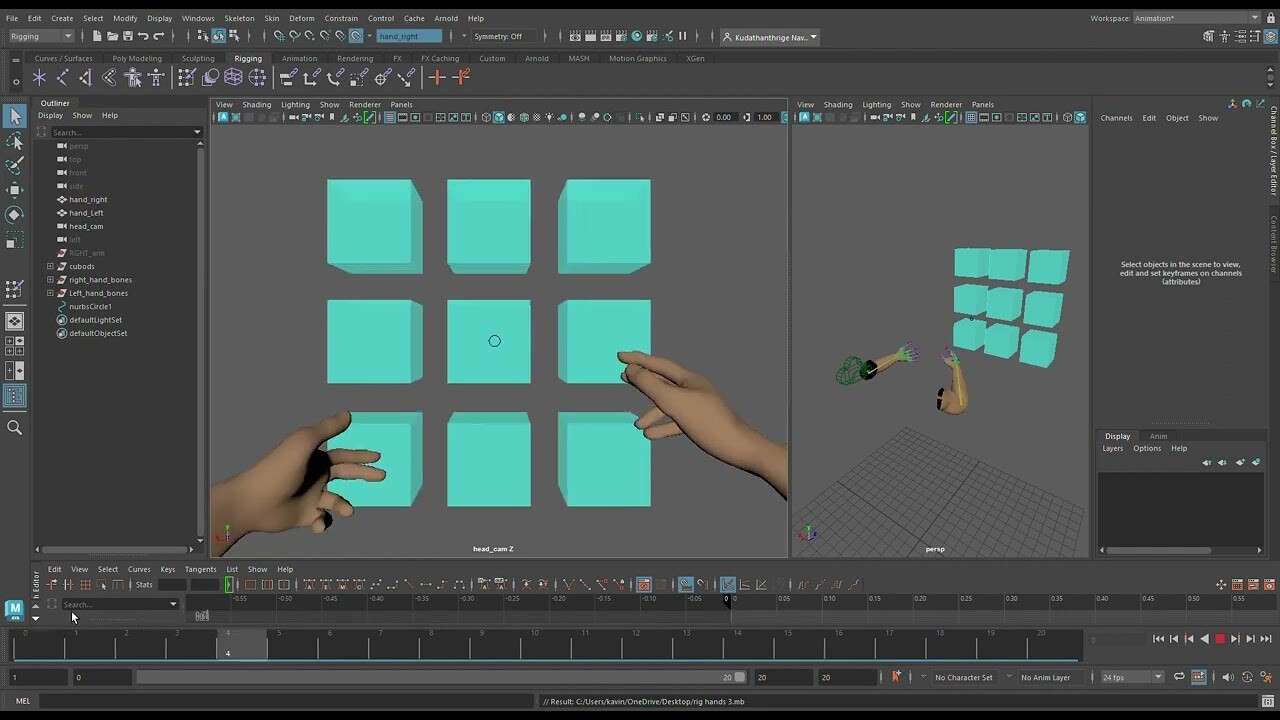 ArtStation - Hand Rig Animation