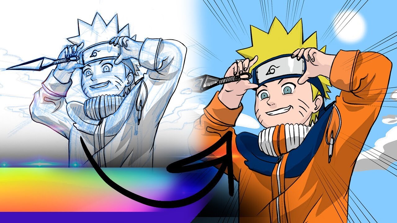 ArtStation - Naruto Uzumaki from Start to finish 🖌 Drawing process ...
