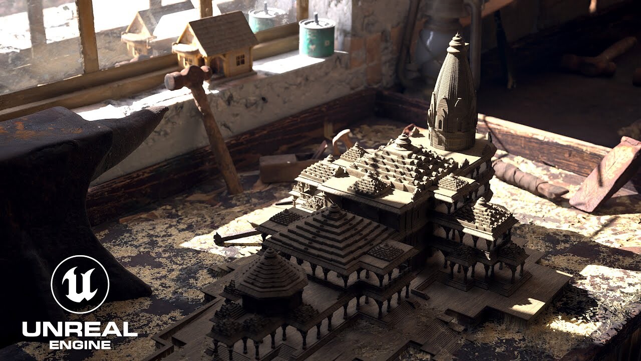 ArtStation - Temple In Wood UNREAL ENGINE 5.3