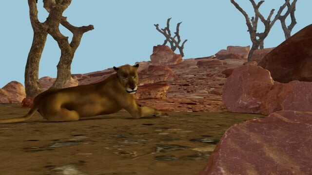 ArtStation - Lion Walk Animation