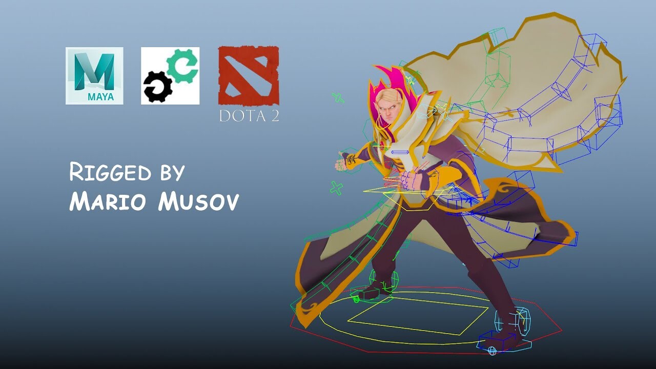 ArtStation - Rig Demo | Invoker DotA2 | Maya v2022 + mGear