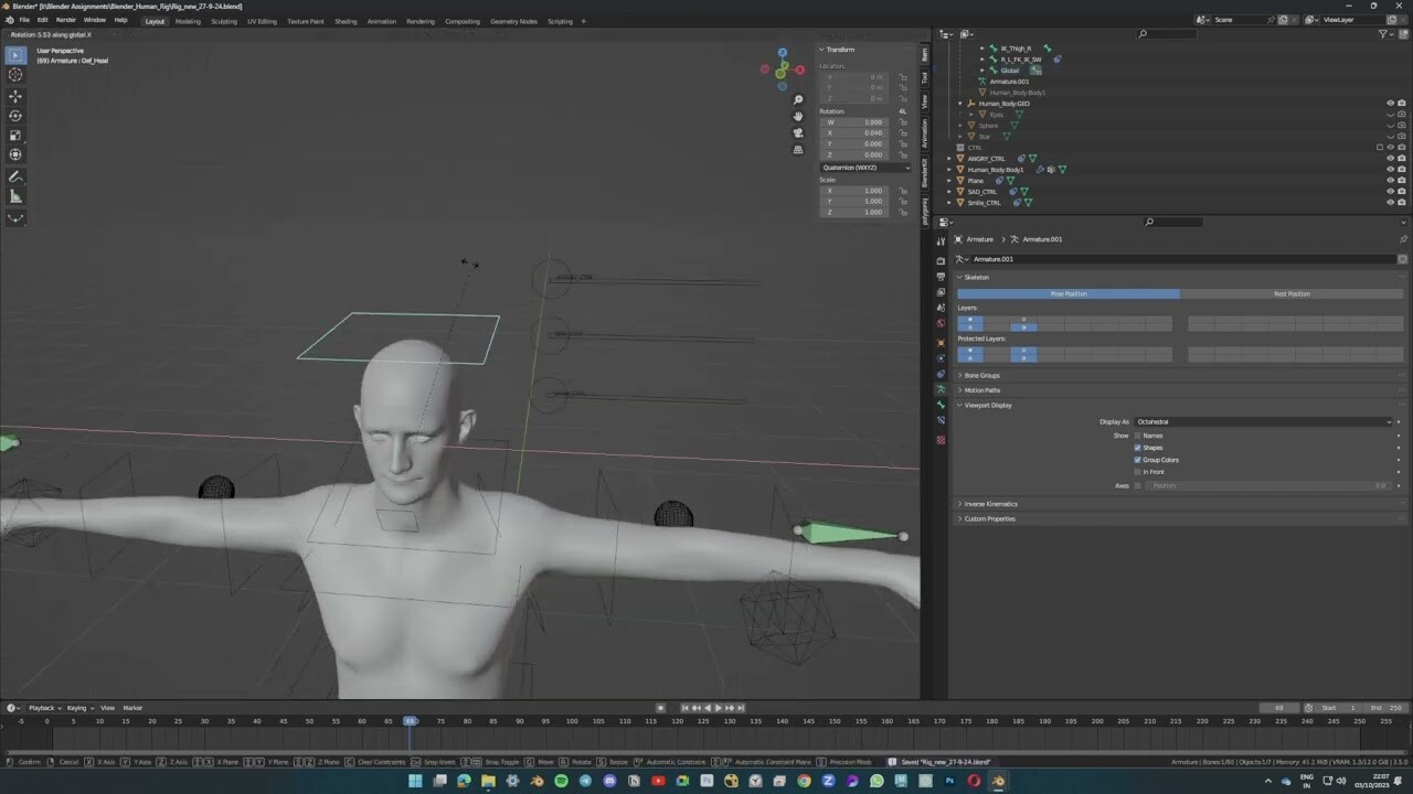 ArtStation - Human Rig -Blender