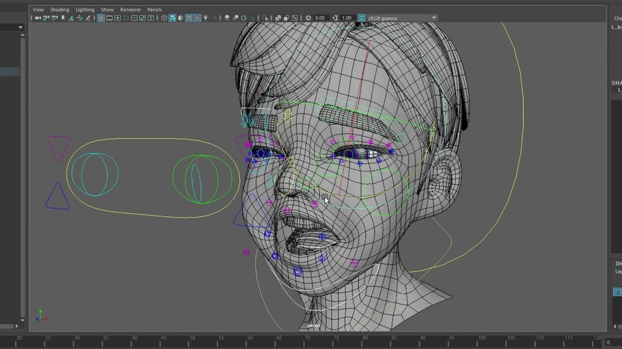 ArtStation - detail facial rigging