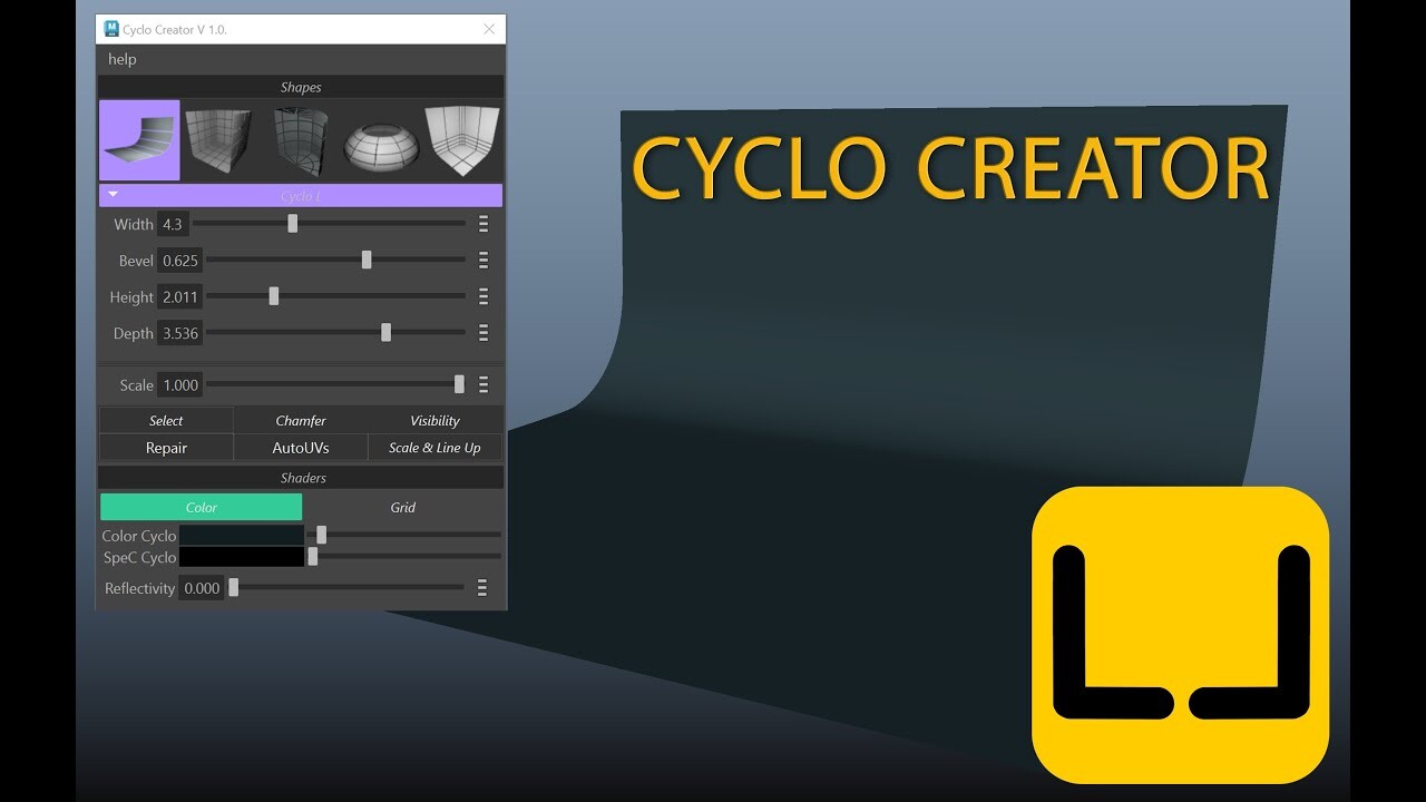 ArtStation - Cyclorama Creator - 3D Scripting Tool ( for Maya )