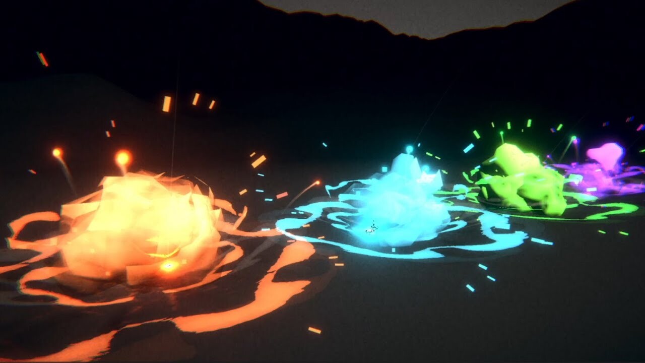 ArtStation - Retro Style Explosions