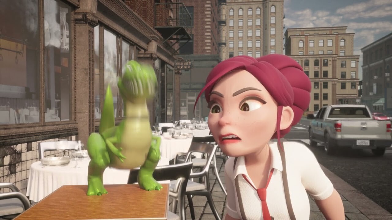 ArtStation - Rex and Waitress Animation