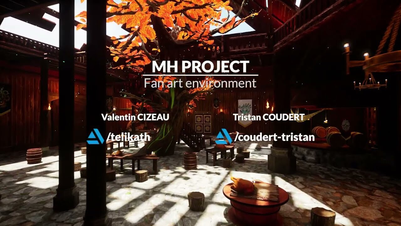 ArtStation - Monster Hunter Fanart Gathering Hub Ynov Aix