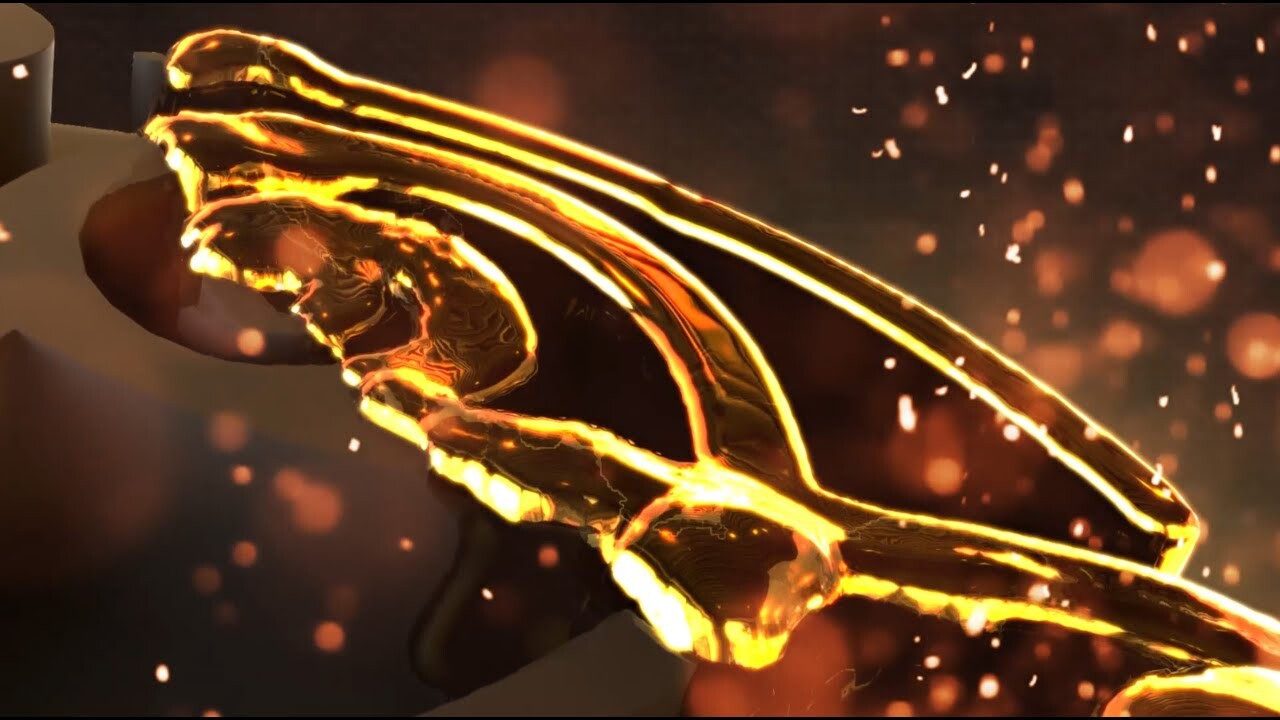 ArtStation - Midas Touch Effect - Logo Turning Into Gold