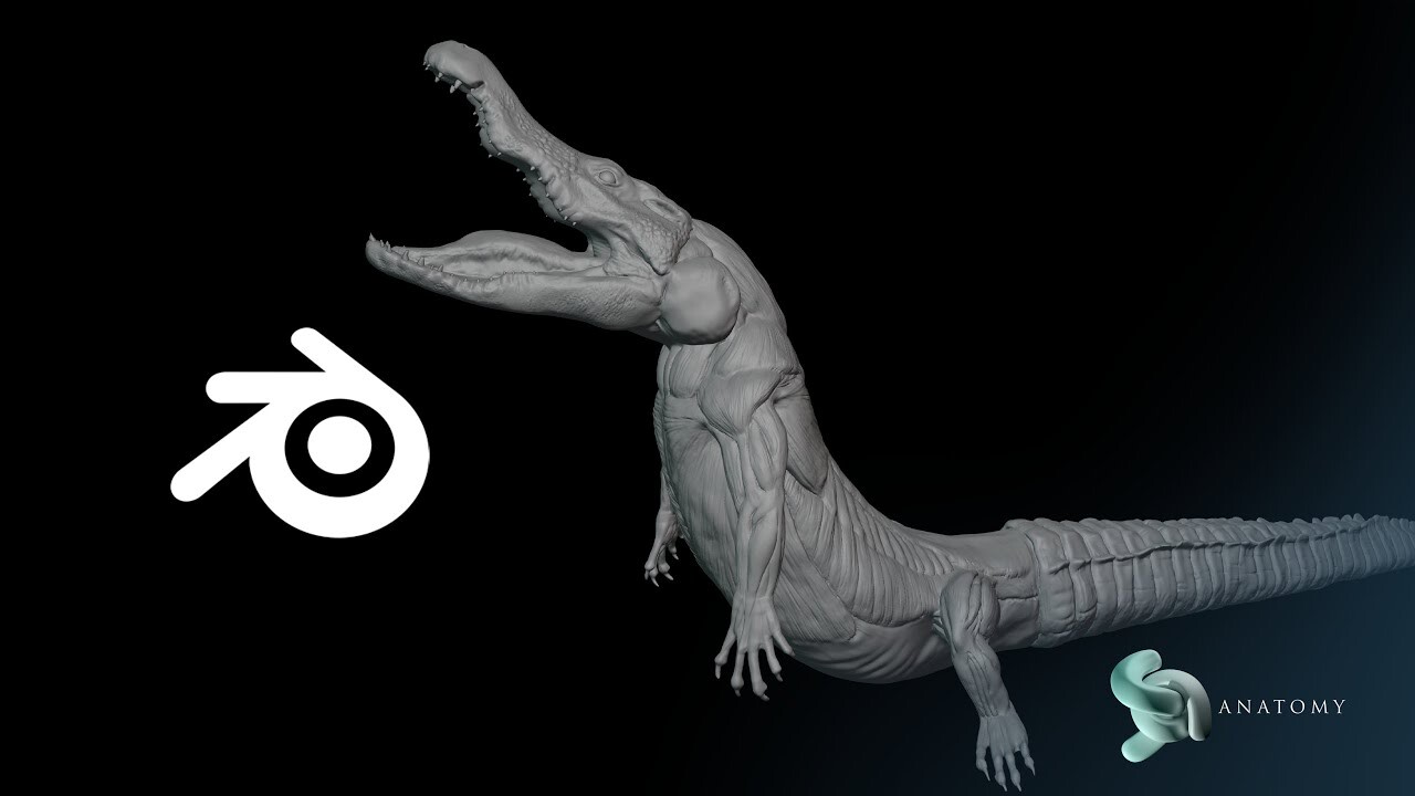 ArtStation - Crocodile Anatomy