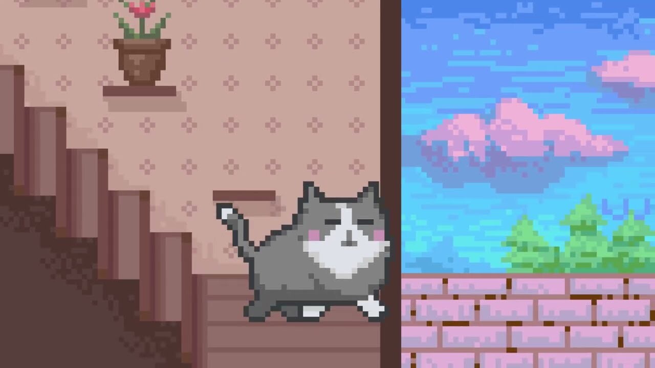 ArtStation - pixel art cat walkcycle animation