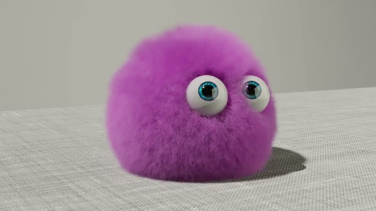ArtStation - Fluffy ball - Blender Short Film
