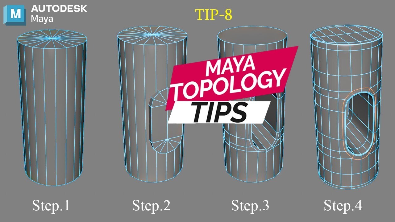 ArtStation - Hard Surface Topology Tips for 3D Modeling|Autodesk Maya|